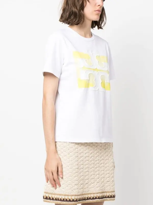 Tory Burch Logo-patch Cotton T-shirt