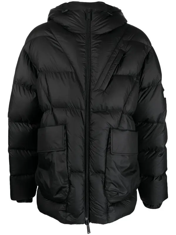 Dsquared2 Hooded Down Padded Coat - Black