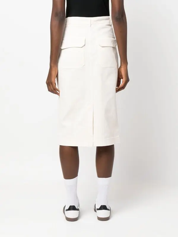 NUDE High-waisted Midi Skirt