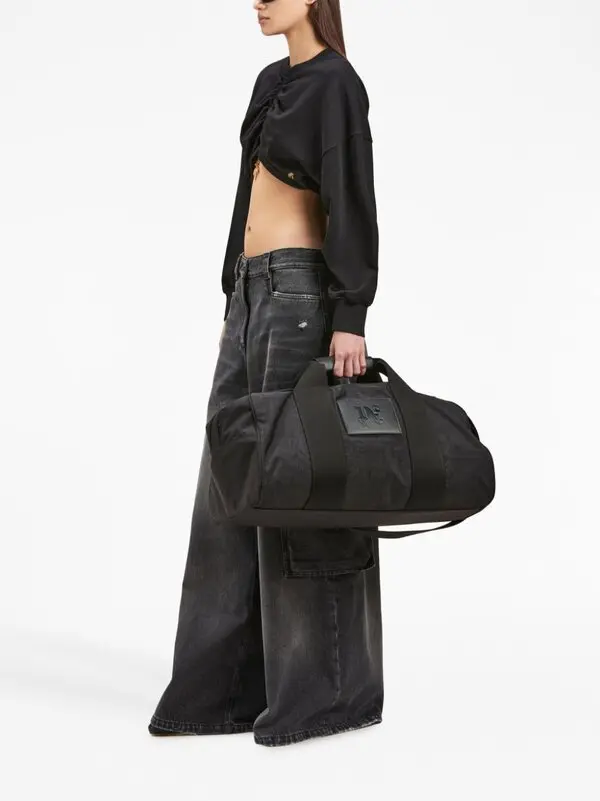 Palm Angels Logo-patch Holdall Bag - Black