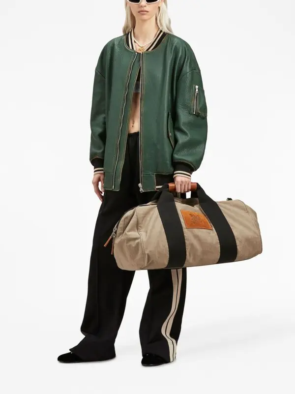 Palm Angels Logo-patch Holdall Bag - Neutrals