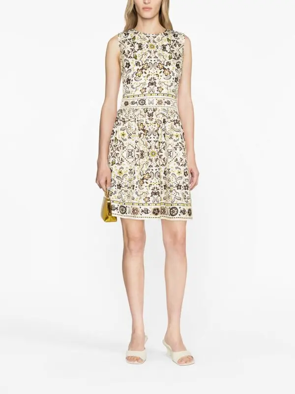 Tory Burch Pisces Dream-print Silk Dress