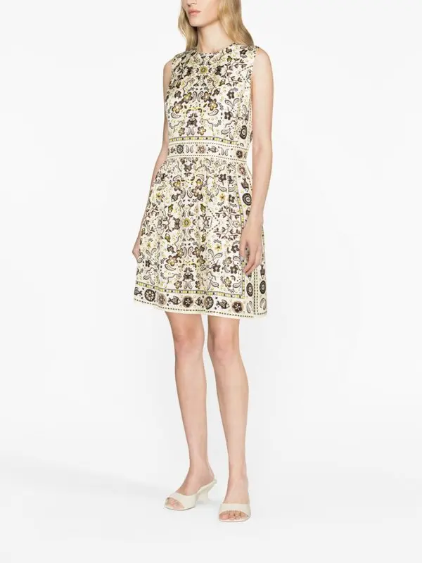 Tory Burch Pisces Dream-print Silk Dress