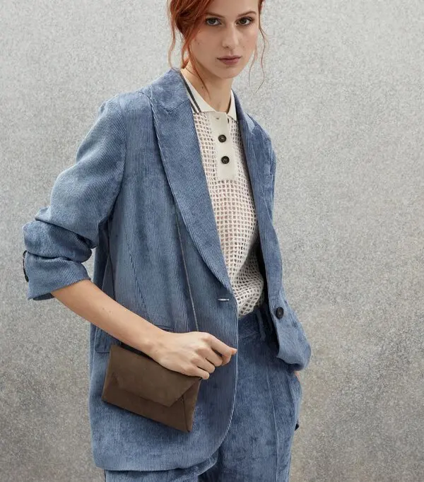 Brunello Cucinelli Suede Envelope Shoulder Bag