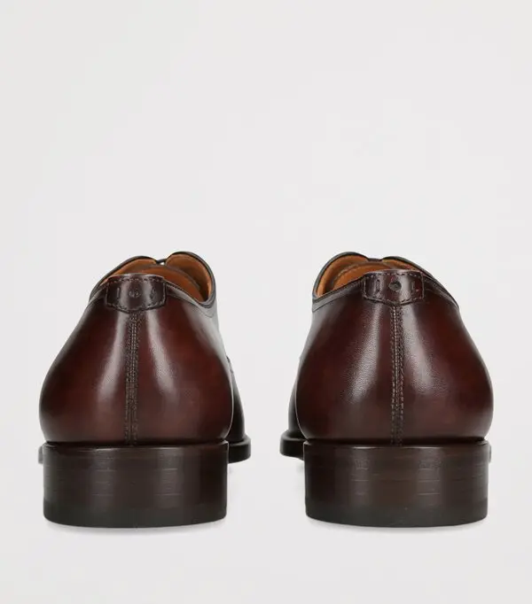 Magnanni Leather Oxford Shoes - Brown
