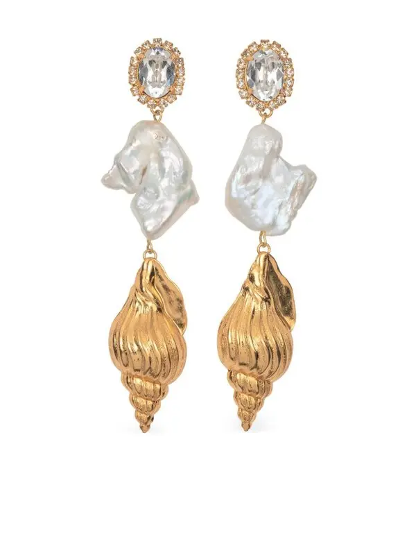 JENNIFER BEHR Adella Crystal-embellished Earrings - Gold