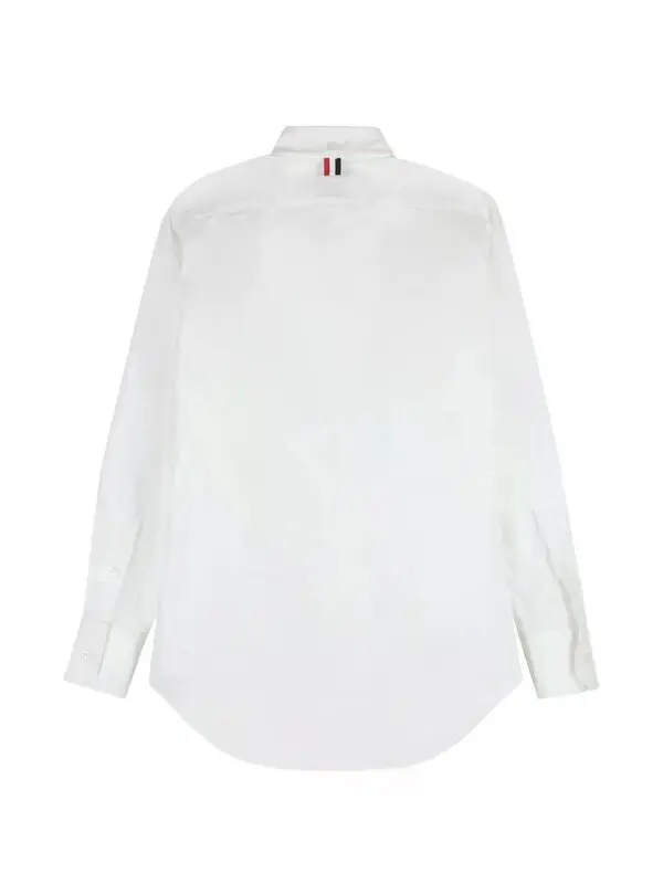 Thom Browne Oxford Grosgrain Placket Shirt - White