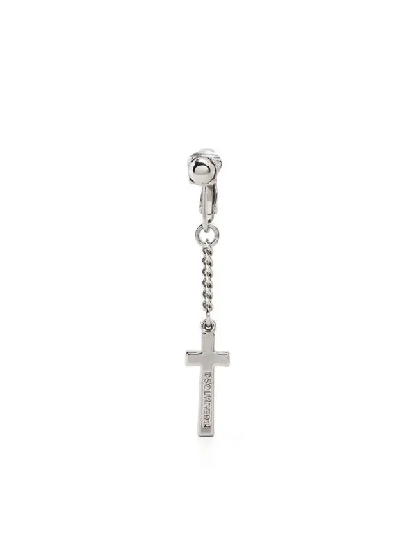 Dsquared2 Cross Pendant Clip-on Earring - Silver