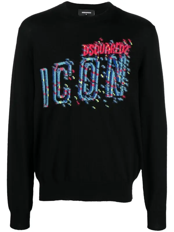 Dsquared2 Intarsia-knit Logo Jumper