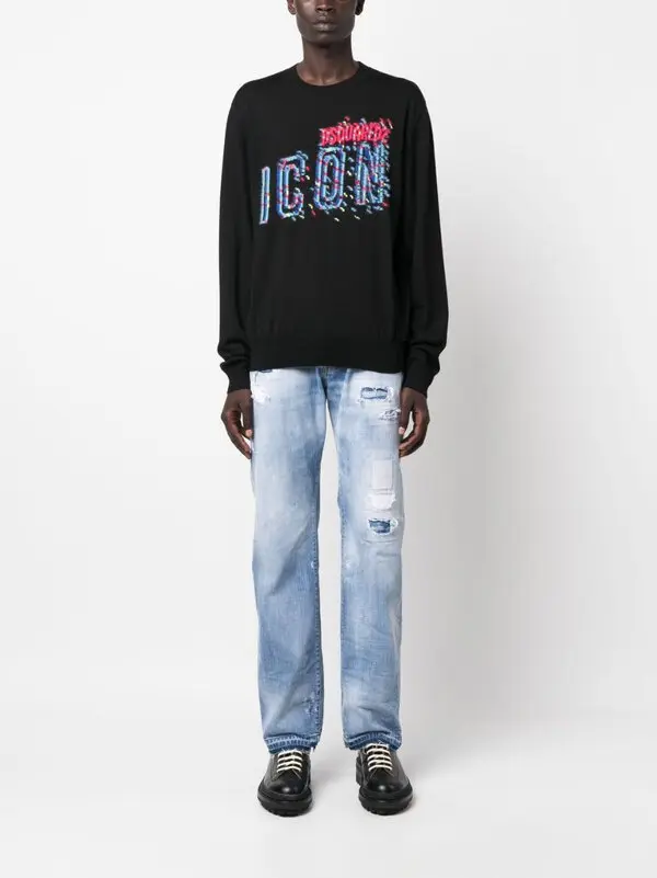 Dsquared2 Intarsia-knit Logo Jumper