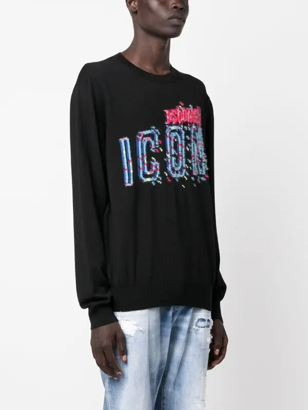 Dsquared2 Intarsia-knit Logo Jumper