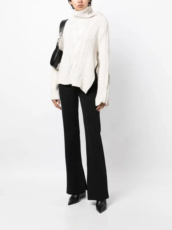 Monse Cable-knit Jumper With Zip Detail