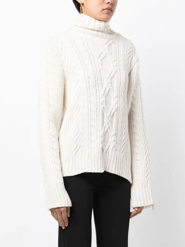 Monse Cable-knit Jumper With Zip Detail