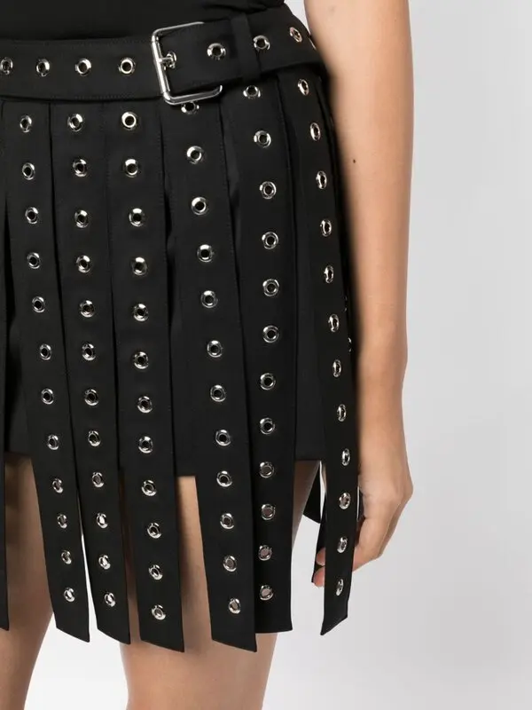 Monse Eyelet-detailed Asymmetric Skirt