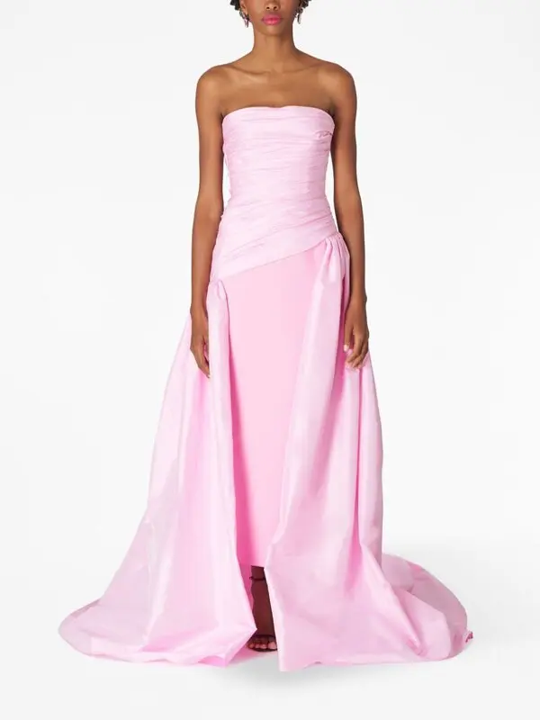 Carolina Herrera Ruched Strapless Gown