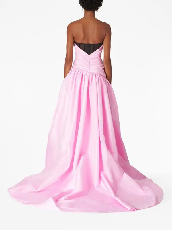 Carolina Herrera Ruched Strapless Gown