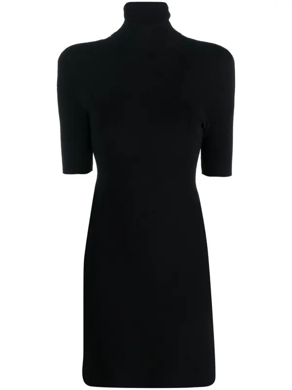 Dsquared2 Roll-neck Knitted Dress - Black