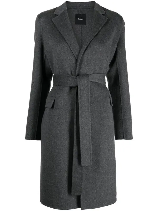 Theory Wool-blend Belted Coat