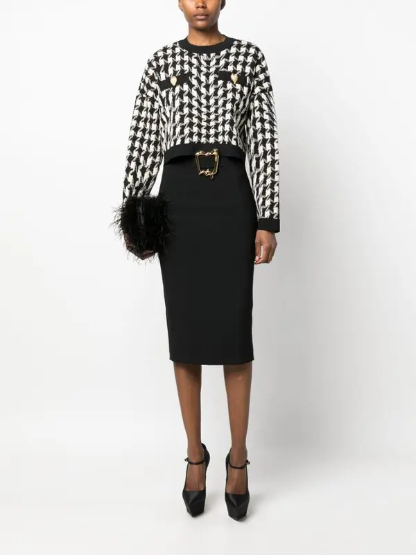 Moschino Buckle-detail Skirt