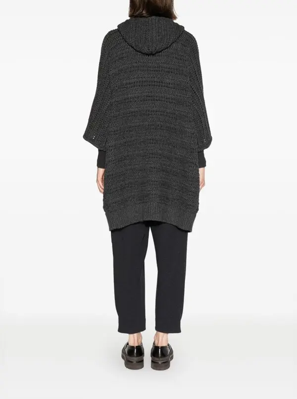 Brunello Cucinelli Hooded Midi Cardigen-coat