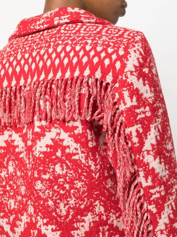 FORTE_FORTE Clio Jacquard Fringed Jacket
