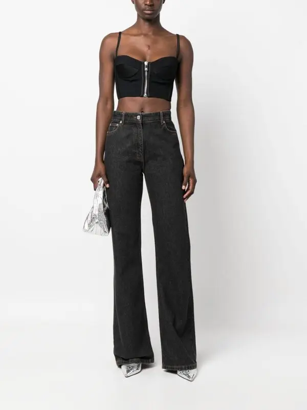 Moschino Mid-rise Wide-leg Jeans