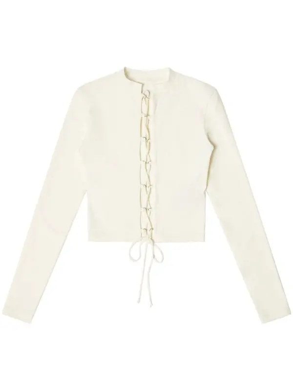Heron Preston Lace-up Crop Top