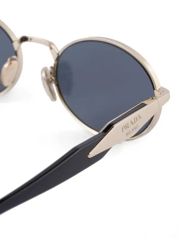 Prada Oval-frame Sunglasses - Silver