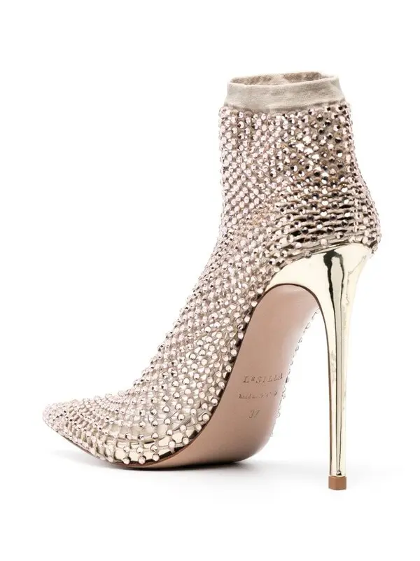 LE SILLA Gilda 120mm Crystal-embellished Boots