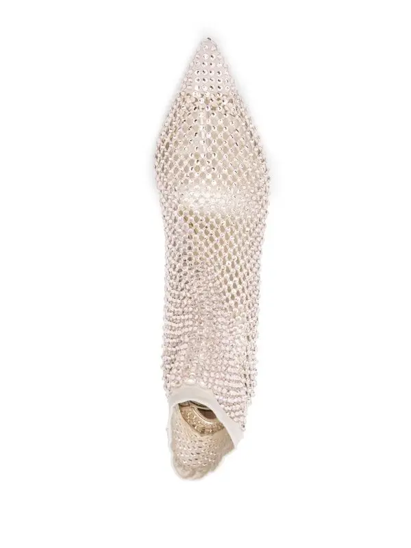 LE SILLA Gilda 120mm Crystal-embellished Boots
