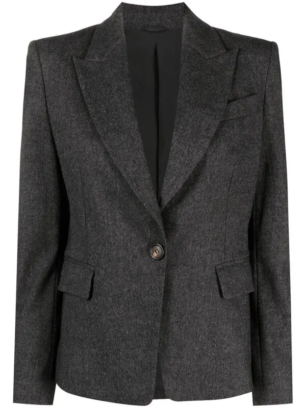 Brunello Cucinelli Single-breasted Virgin Wool Blazer