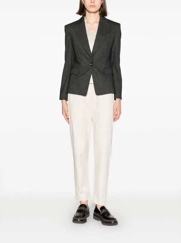Brunello Cucinelli Single-breasted Virgin Wool Blazer