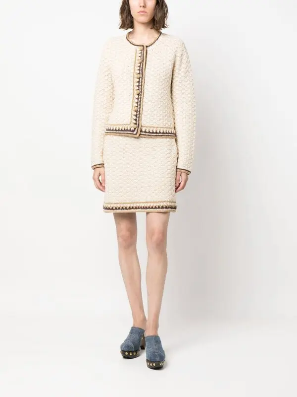Tory Burch High-waisted Knitted Skirt