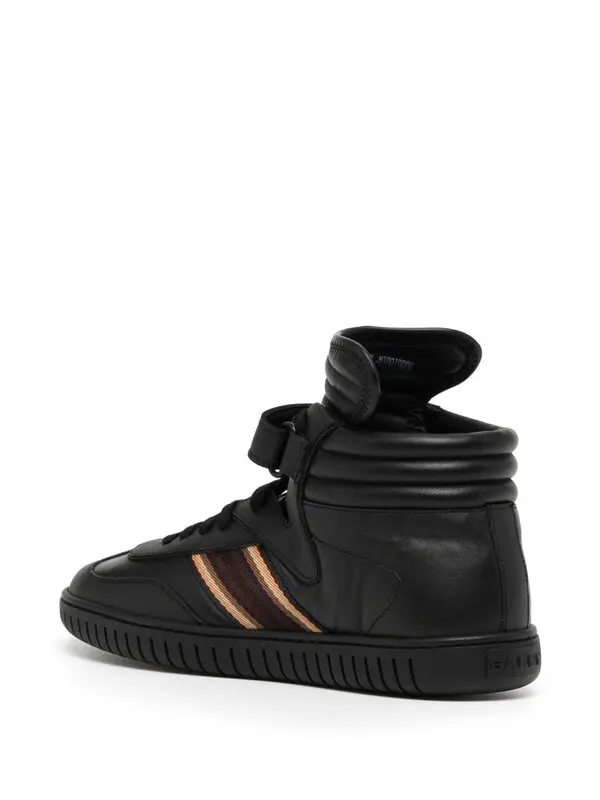 Bally Side-stripe Leather High-top Sneakers