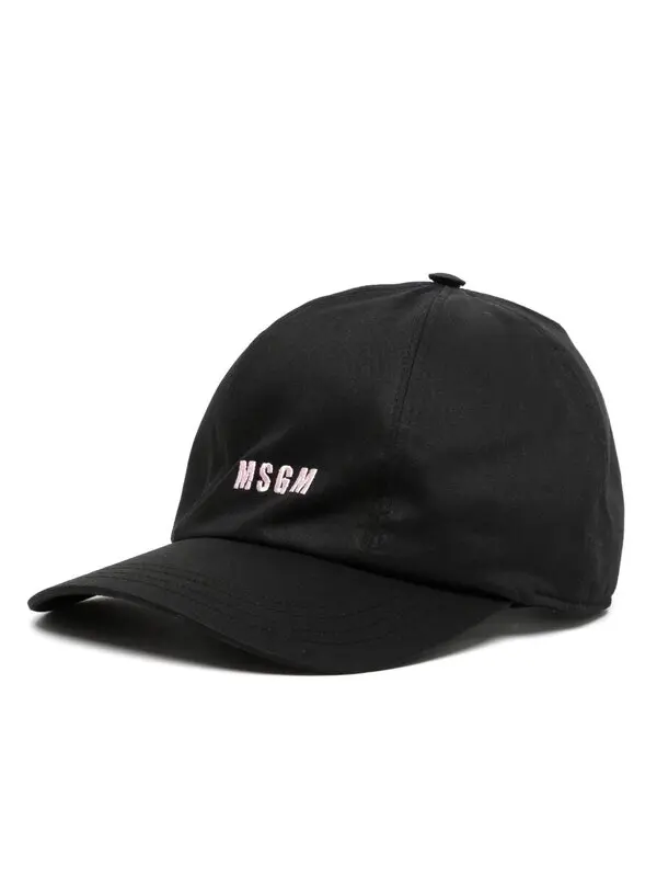 MSGM Logo-embroidered Cap - Black