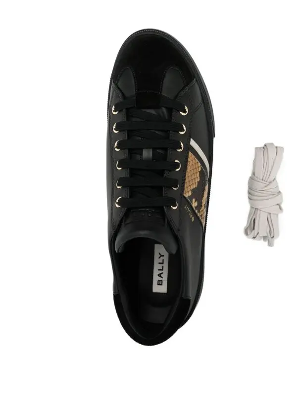 Bally Python-print Panelled Low-top Sneakers