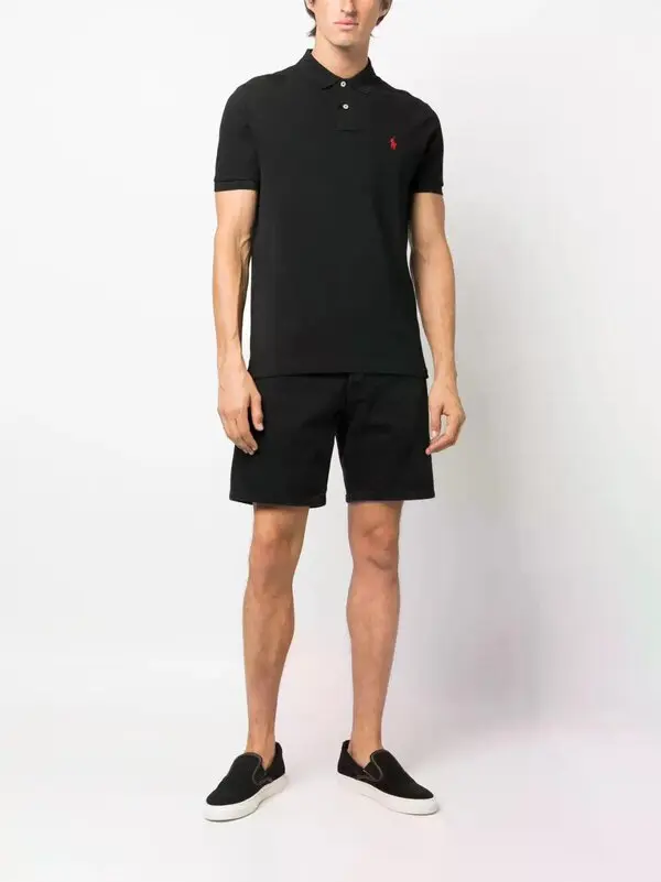 Polo Ralph Lauren Logo-embroidered Piqué Polo Shirt - Blue