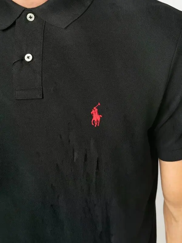 Polo Ralph Lauren Logo-embroidered Piqué Polo Shirt - Blue