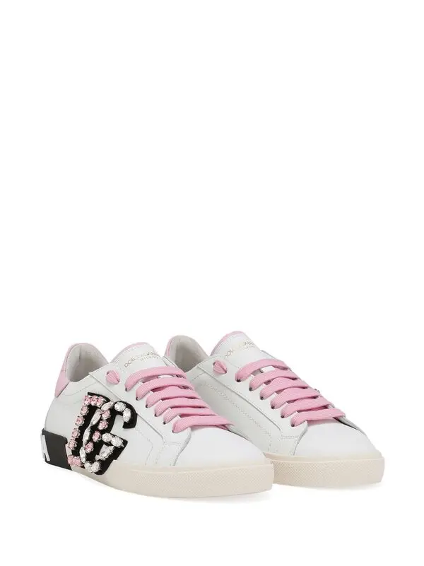 Dolce & Gabbana Portofino Rhinestone-logo Sneakers