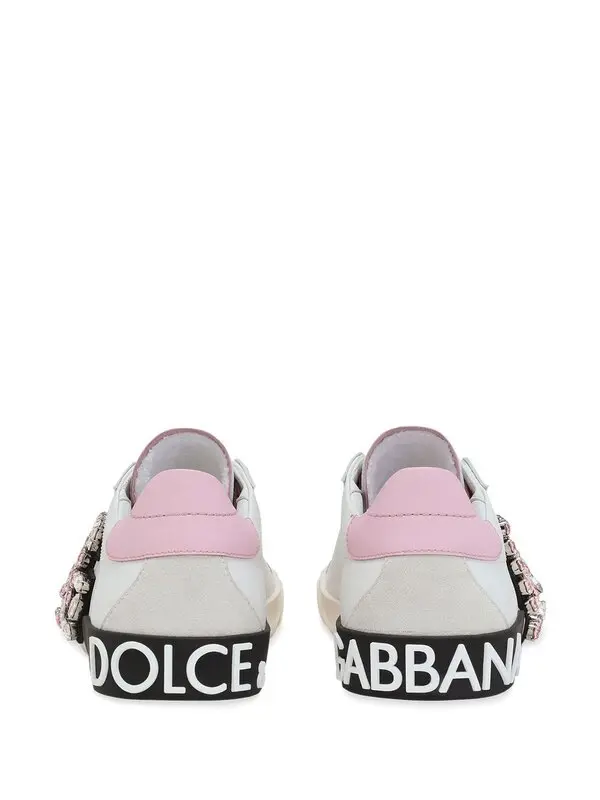 Dolce & Gabbana Portofino Rhinestone-logo Sneakers