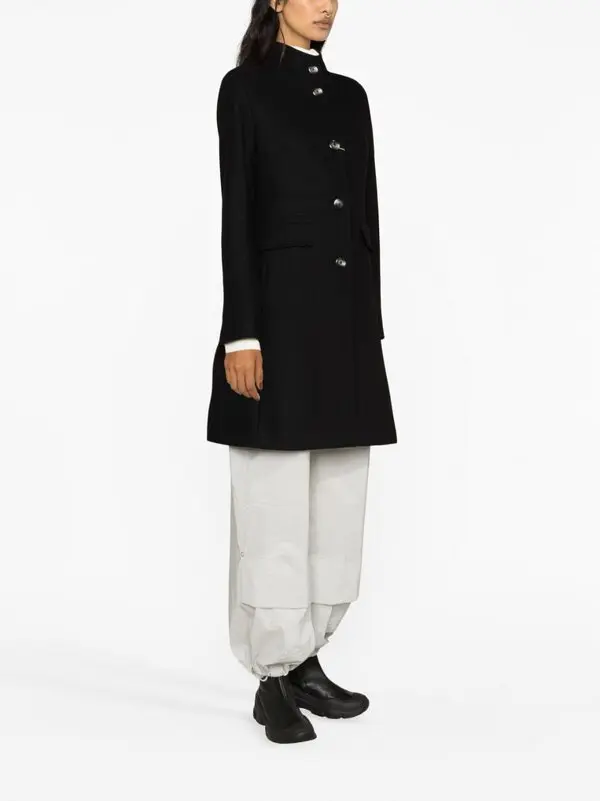 Herno Single-breasted Wool Coat