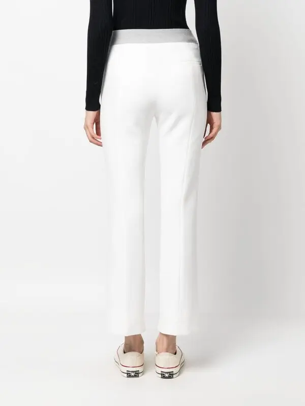 Peserico High-waist Straight-leg Trousers - White