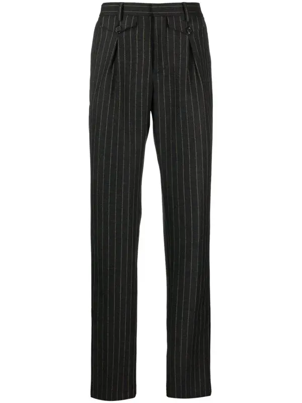 Moschino Striped Pleat-detail Tailored Trousers