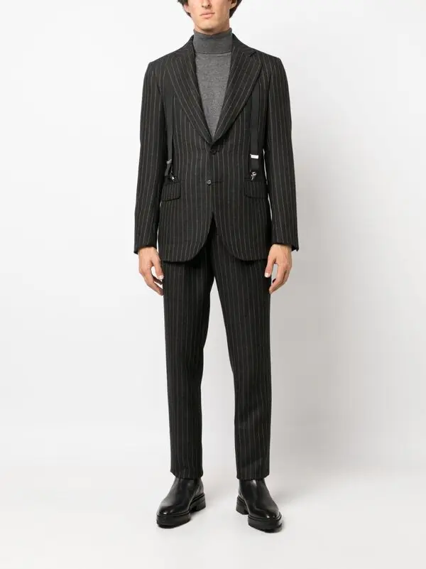 Moschino Striped Pleat-detail Tailored Trousers