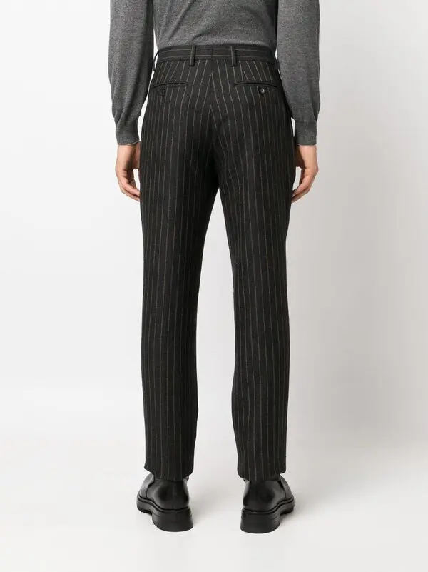 Moschino Striped Pleat-detail Tailored Trousers