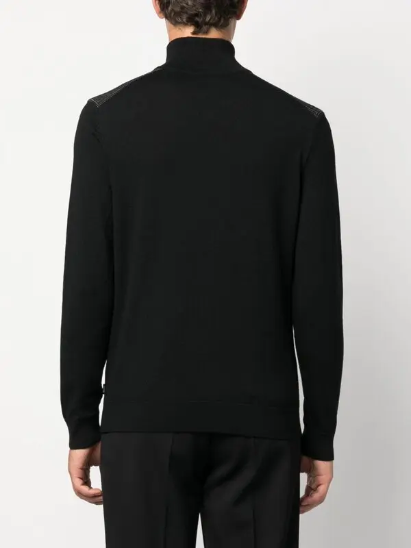 BOSS Ribbed Half-zip Jumper