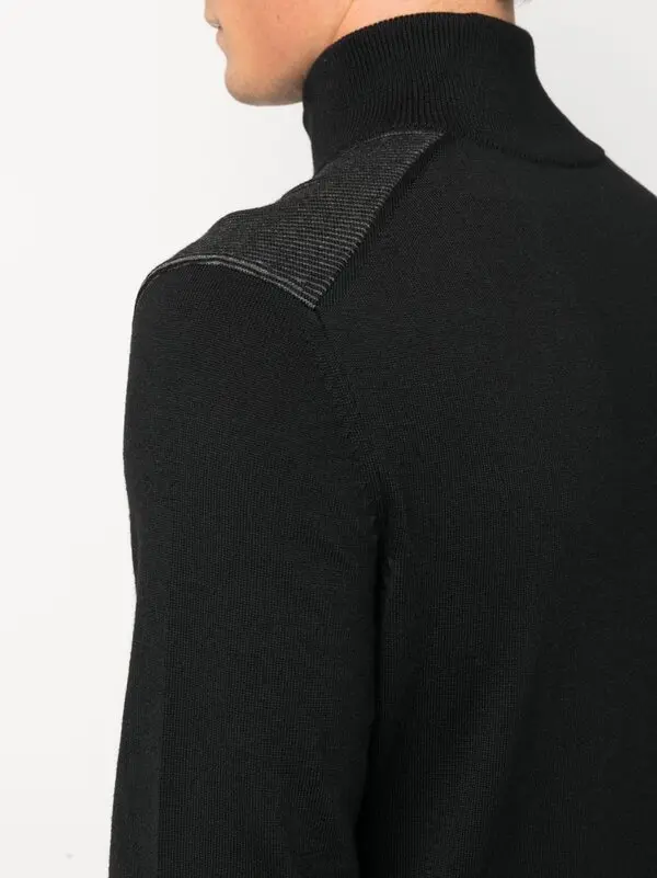 BOSS Ribbed Half-zip Jumper