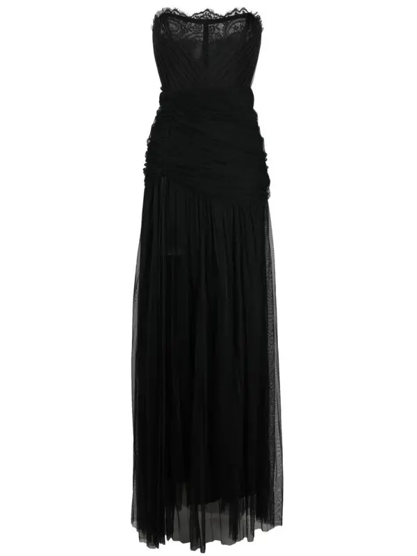 ANA RADU Corset-style Maxi Dress - Black