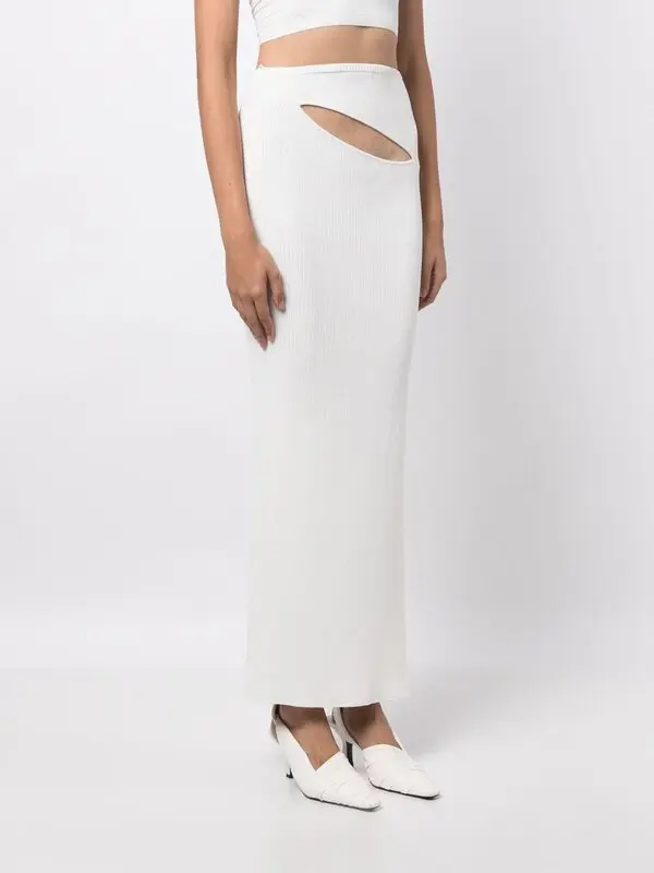 Christopher Esber Cut-out Maxi Skirt - White
