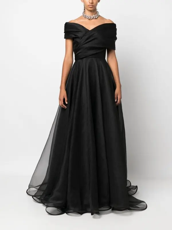 ANA RADU V-neck Maxi Dress